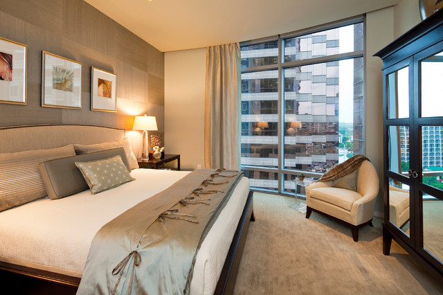 High Rise Condominium - Contemporary - Bedroom - Austin - by Gwen Klein ...
