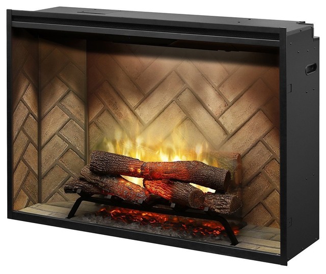Dimplex Revillusion™ 42" Built-in Electric Firebox with Herringbone ...