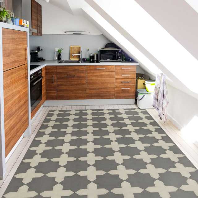 Pattern 23 Samaritan 38x56 Vintage Vinyl Floorcloth - Contemporary ...