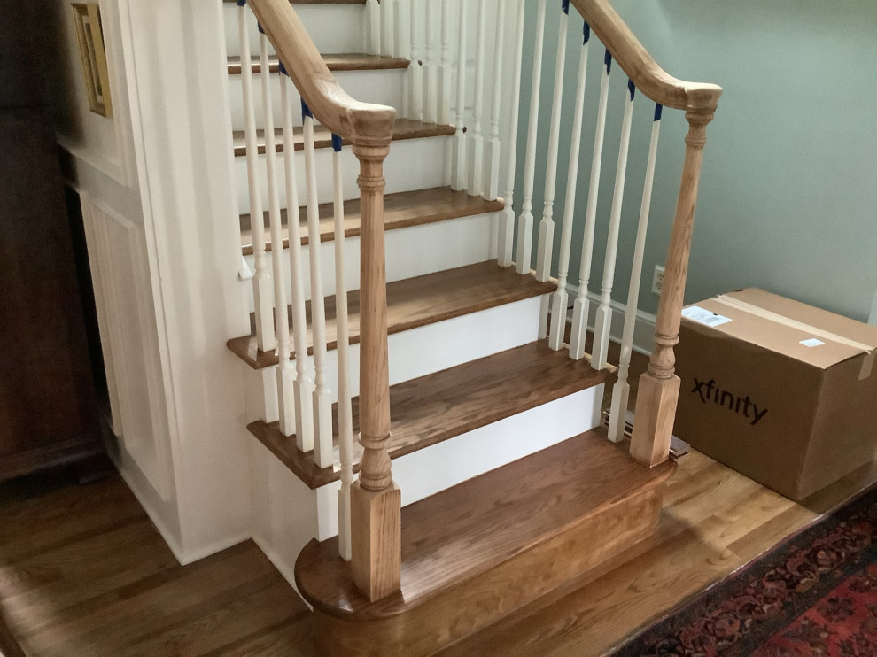 Java gel on stair handrails