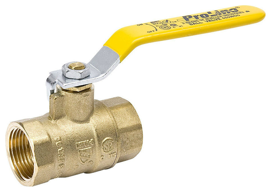 ProLine® 107-816NL Forged Brass Full Port Ball Valve, 1-1/4" IPS, 1-1/4 ...