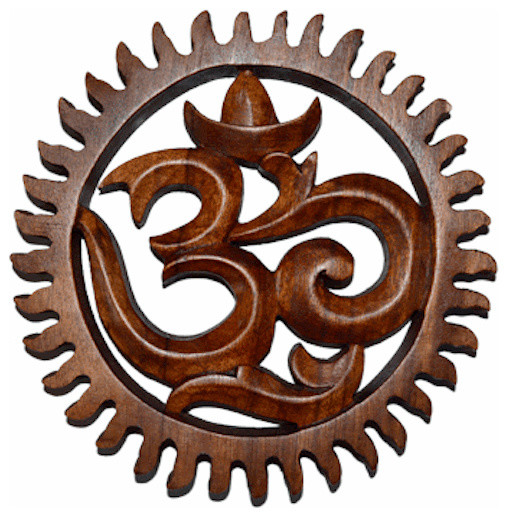 Wall Om Carving - Asian - Wall Sculptures - by BaliBoutiqueOnLine | Houzz
