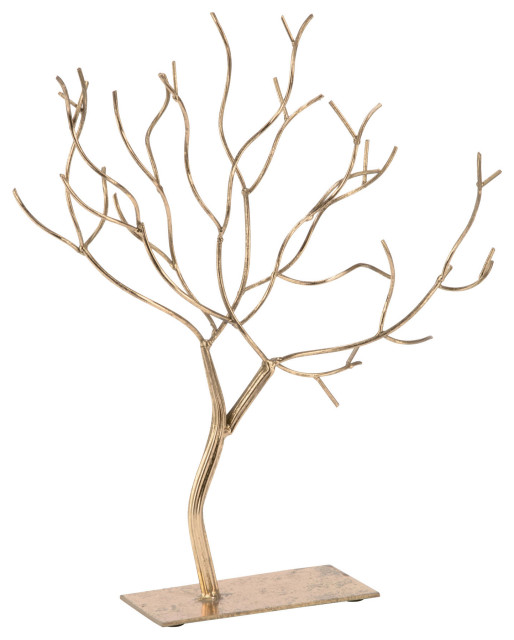 Gold Tree Jewelry Stand - Contemporary - Jewelry Boxes And Organizers ...
