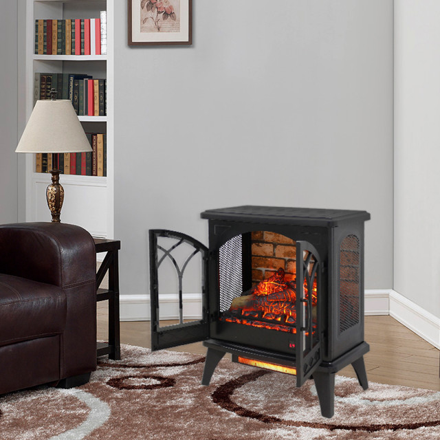 Gewnee 24 inch 3D Infrared Electric Stove with remote control ...
