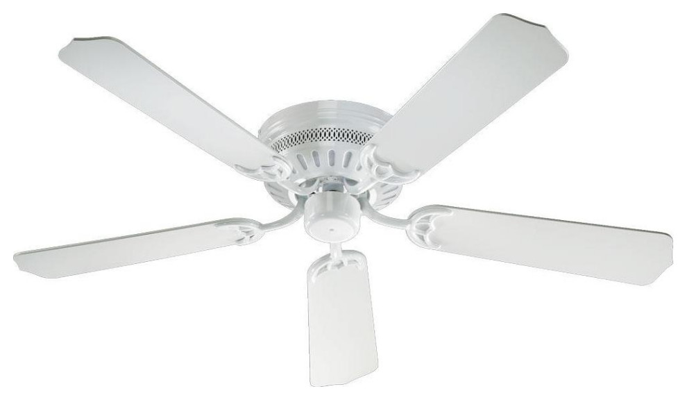 White Hugger Ceiling Fan - Traditional - Ceiling Fans - by ShopFreely ...