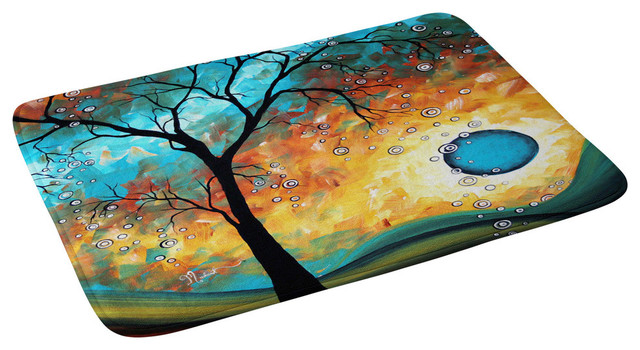 madart Inc. Aqua Burn Memory Foam Bath Mat, 17"x24" - Contemporary ...