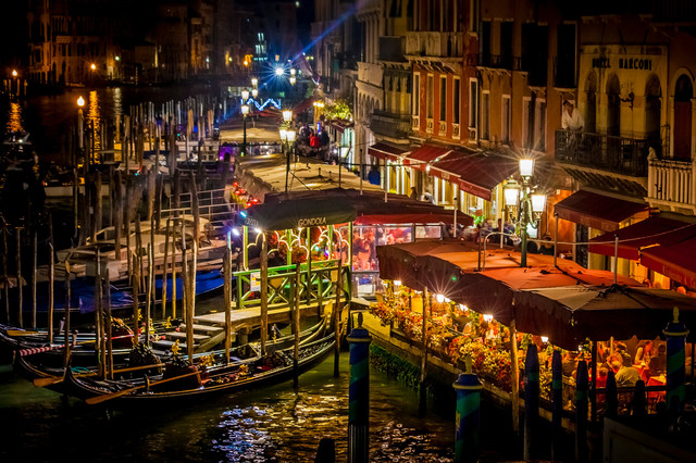 Venezia Waterfront, Aluminum, 18"x12" - Contemporary - Prints And ...