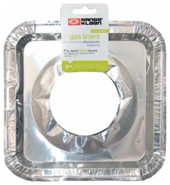 Range Kleen R201F8 Gas Stove Foil Burner Bib Liners, 8 Count - Grill ...