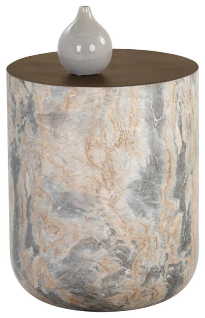 Katerina End Table, Gray - Contemporary - Side Tables And End Tables ...