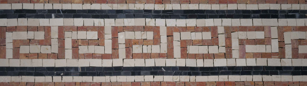 Versace Mosaic - Mosaic Art, 18" x 9" - Contemporary - Accent Trim And ...