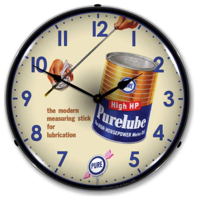 1611680 Purelube Oil Clock - Contemporary - Wall Clocks - by ...