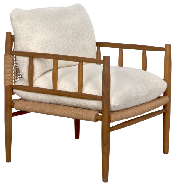 Noir Giuseppe Clear Coat Flat Chair With Us Made Cushion AE-260T-WHT ...