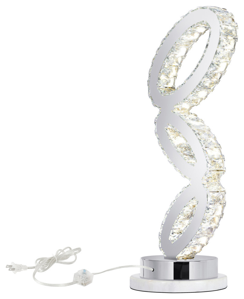 Balanced LED Table Lamp With Chrome Finish - Contemporary - Desk Lamps ...