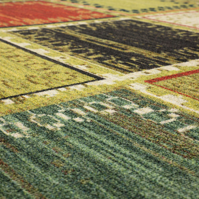 Mohawk Home Dara Patchwork Checkered Area Rug, 5' X 7' - Contemporary ...