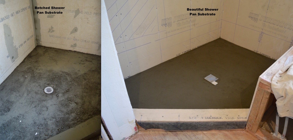 Badly Botched Tile Job in Master Bathroom Remodel