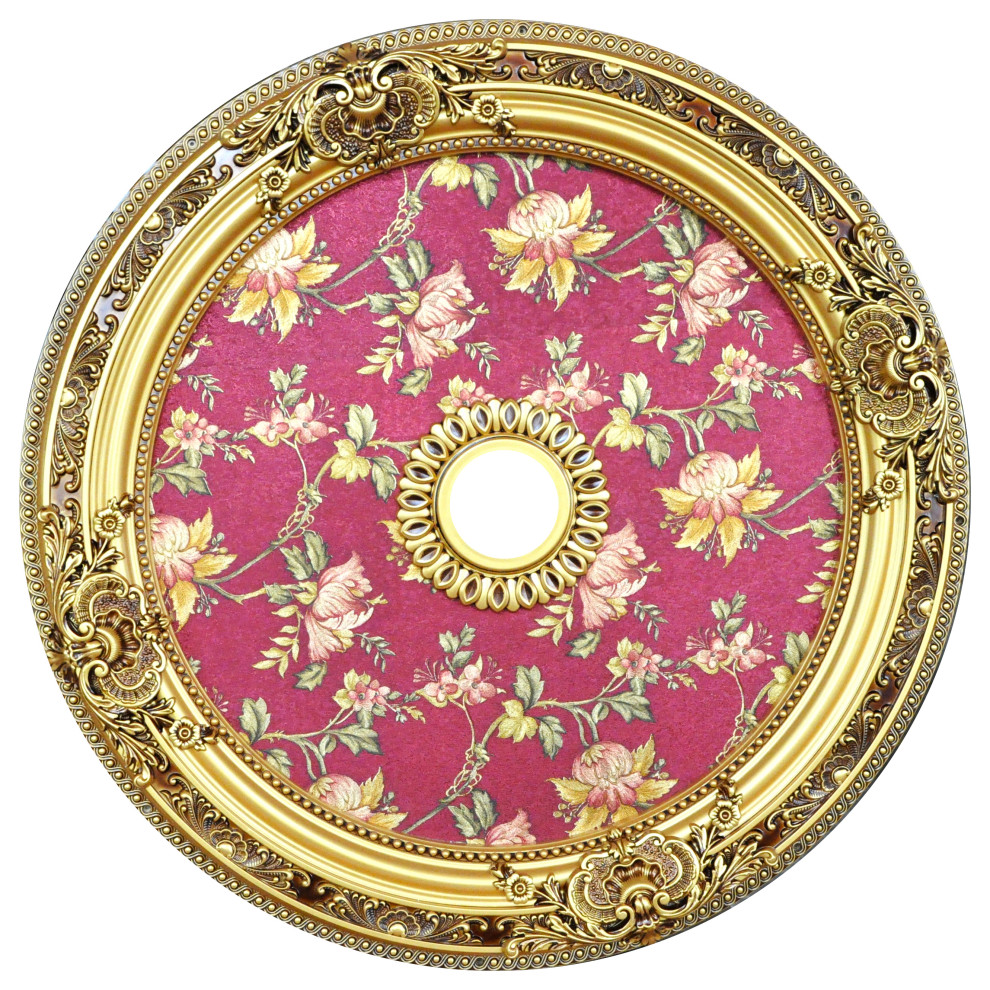Artistry Lighting, Round 36" Antique Gold Ceiling Medallion (ART90-F ...