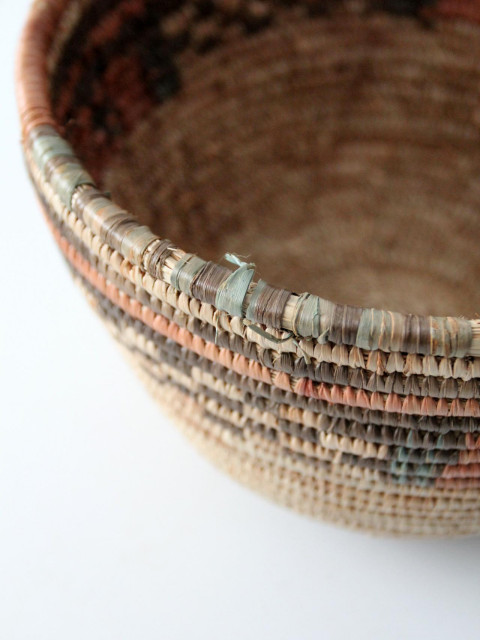 Consigned, Vintage Coiled Basket - Tropical - Baskets - by 86 Vintage ...