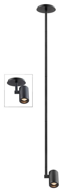 Cylinder Adjustable Monopoint, White, GU10 Base - Contemporary - Spot ...