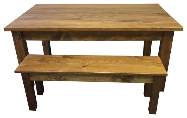 Vermont Farm Table, 54" - Farmhouse - Dining Tables - by Ezekiel ...