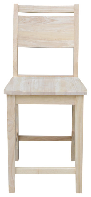 Aspen Counter Height Panel Stool - 24" Seat Height, 24 Inch ...