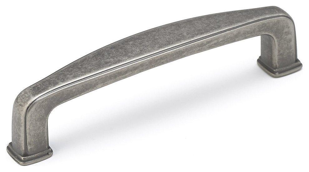 Transitional Metal Pull, 3 3/4" (96 mm) CC, Pewter - Transitional ...