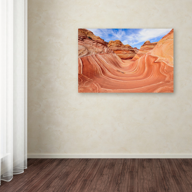 Michael Blanchette 'Trough at The Wave' Canvas Art, 32"x22 ...