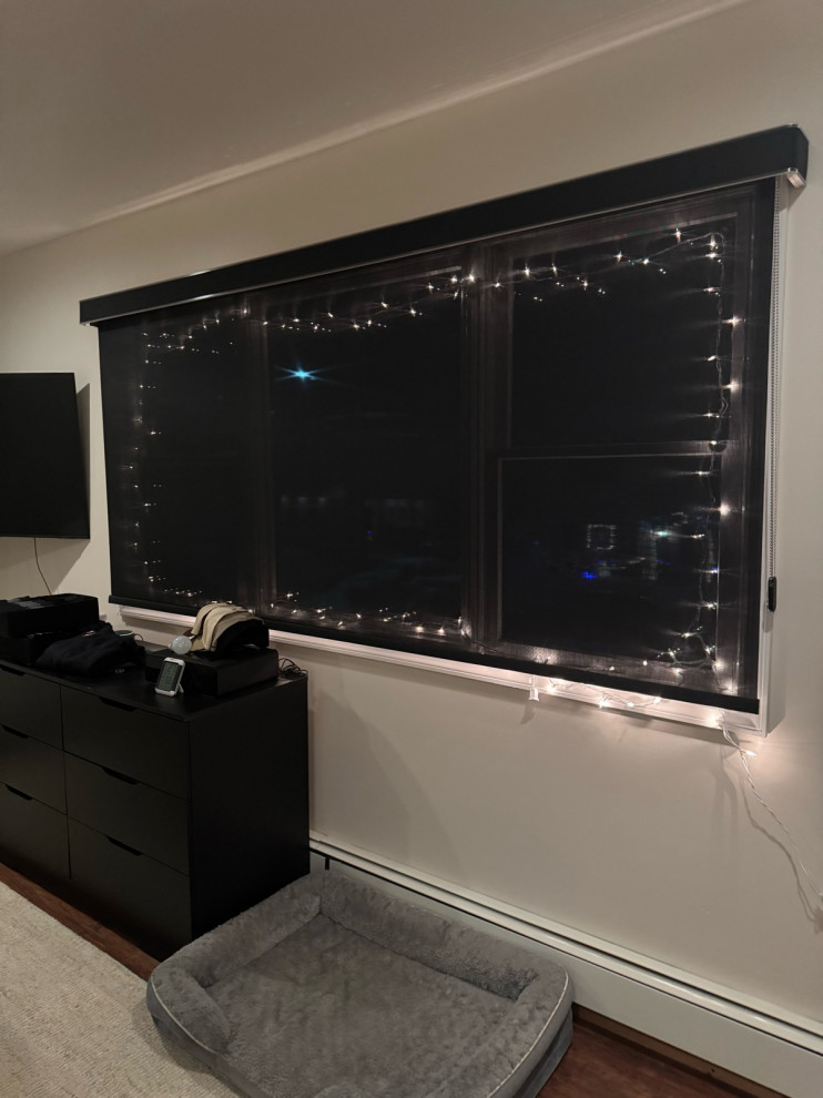 one large window in bedroom- 1 large shade or 3? | Houzz Forum