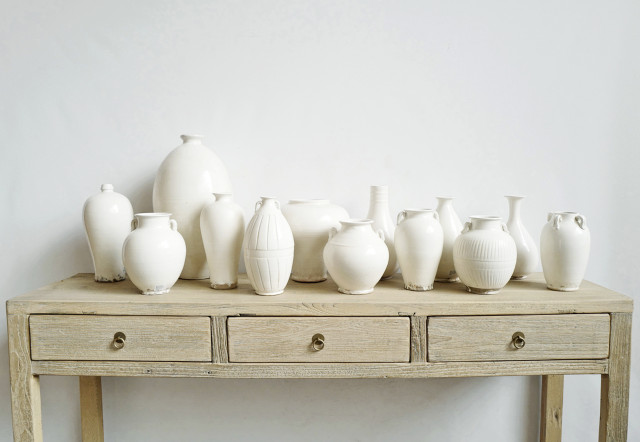 White Ceramic Milk Pottery - Transitional - Vases - by Design Mix ...