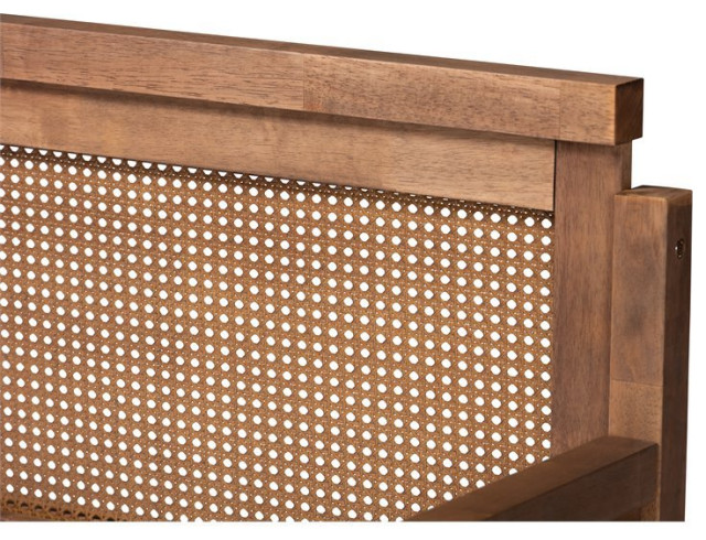 Bowery Hill Traditional Wood Daybed with Woven Detailing in Brown ...