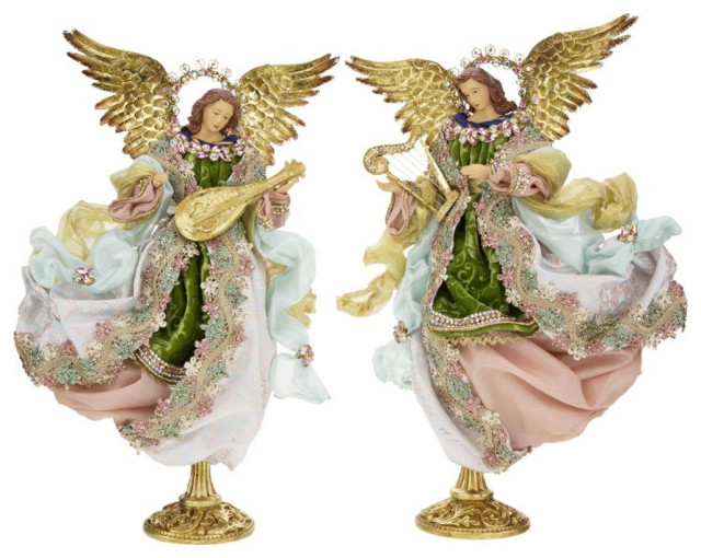 Mark Roberts 2020 Collection Flying Angel with Base, Assortment of 2 ...