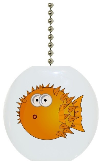 Blowfish Puffer Fish Ceiling Fan Pull - Traditional - Ceiling Fan ...