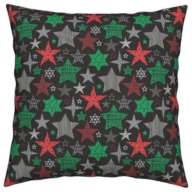 Geometrical Star Stars Triangles Triangle Throw Pillow - Contemporary ...