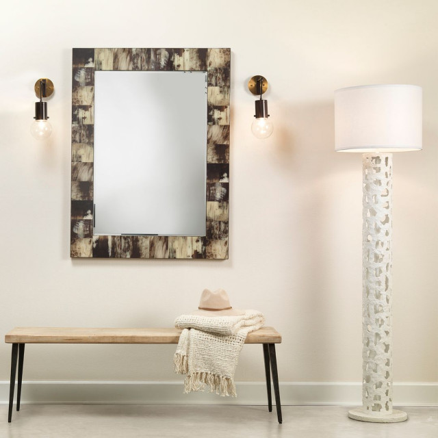 Minimalist Industrial Hanging Bulb Wall Sconce Brass Bronze Seeded ...