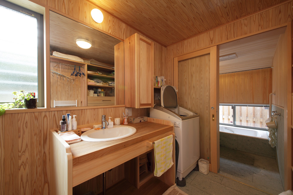 施工実例 - Japanese - Powder Room - Tokyo Suburbs | Houzz