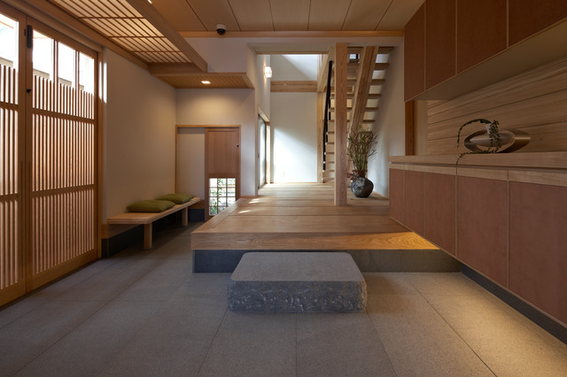 平成の京町家 KYOMO住宅展示場 - Asiatique - Entrée - Kyoto - par 株式会社リヴ | Houzz