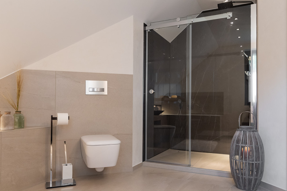 Edles Bad mit feinen Details - Contemporary - Bathroom - Essen - by ...