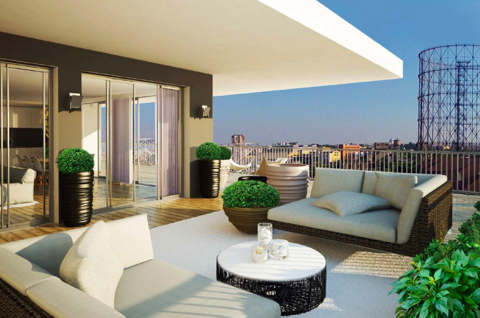 Porto Fluviale 71 - Contemporary - Balcony - Rome - by Arch. Luca ...