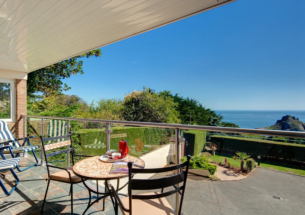 A place to sit in the sun - Beach Style - Balcony - Devon - by Colin ...