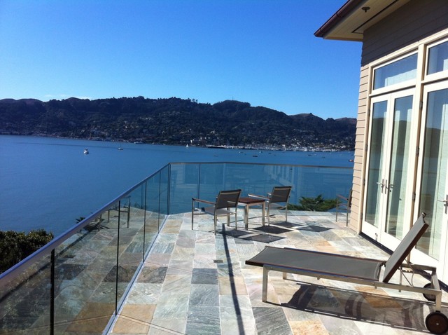 Aluminum Base Shoe Glass Railing - Modern - Balcony - Sydney - by Demax ...