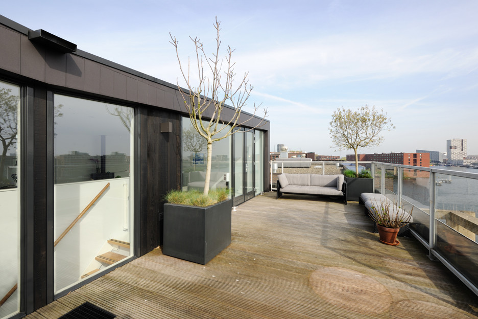 apartment extension on roof - Contemporary - Balcony - Amsterdam - by ...