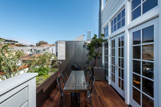 Balcony with a City View - Transitional - Balcony - San Francisco - by ...