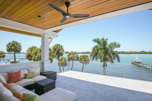 Bay Shore - Transitional - Balcony - Tampa - by Josh Wynne Construction ...
