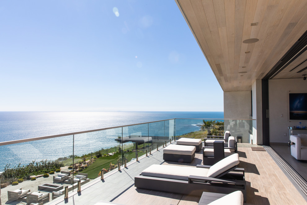 Carbon Beach Terrace Estate - Contemporary - Balcony - Los Angeles - by ...
