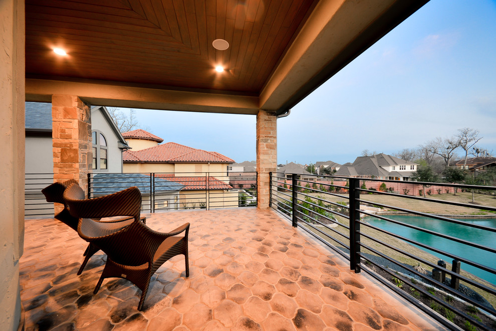 Contemporary ICF Construction Home - Contemporary - Balcony - Houston ...
