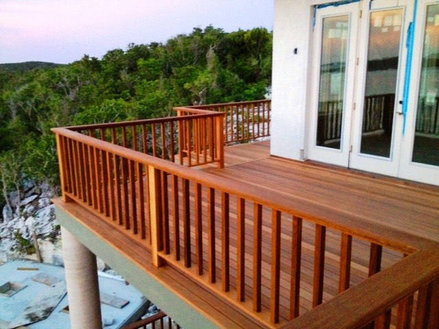 Cumaru Wood Deck - Balcony Deck in the Bahamas - Coastal - Balcony ...
