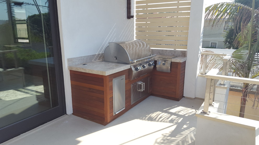 Custom BBQ Islands in Redondo Beach - Modern - Balcony - Los Angeles ...