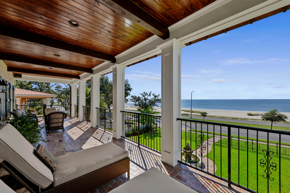 Custom Beachfront Biloxi Home - Beach Style - Balcony - Other - by ...