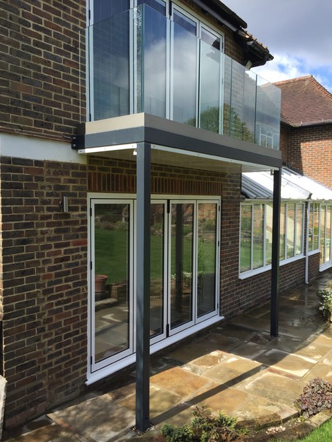 Floating Glass Balcony - Contemporary - Balcony - Devon - by Bradfabs ...