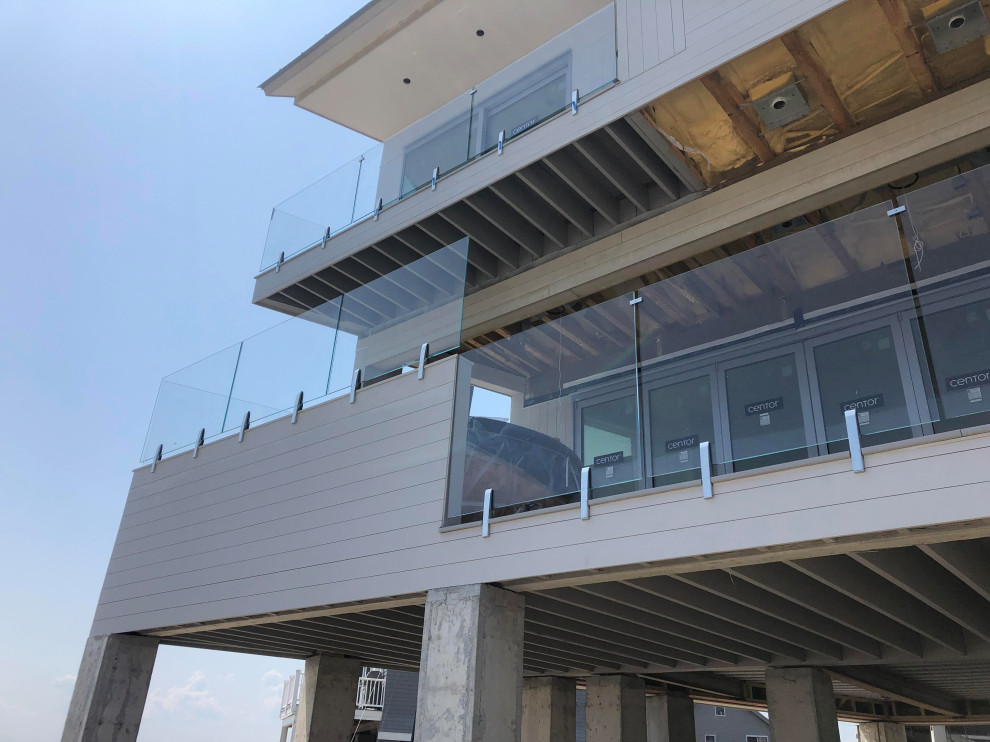 Frameless Glass Railing - Fairfield CT - Modern - Balcony - Bridgeport ...