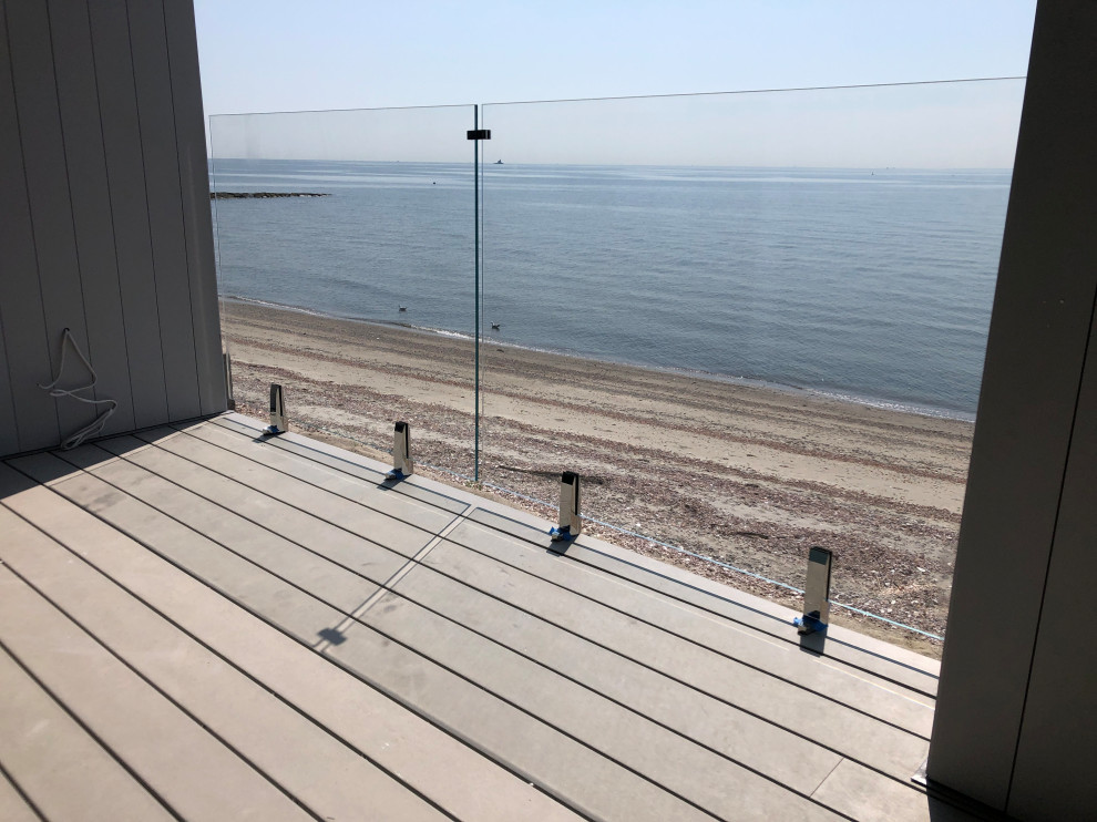 Frameless Glass Railing - Fairfield CT - Modern - Balcony - Bridgeport ...